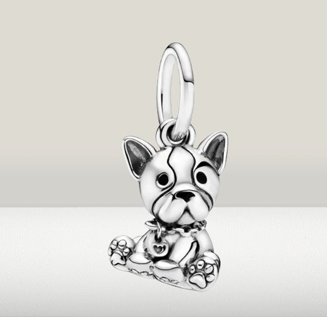 Bulldog Puppy Dog Dangle Charm Pandora Charm Sterling Silver - Etsy