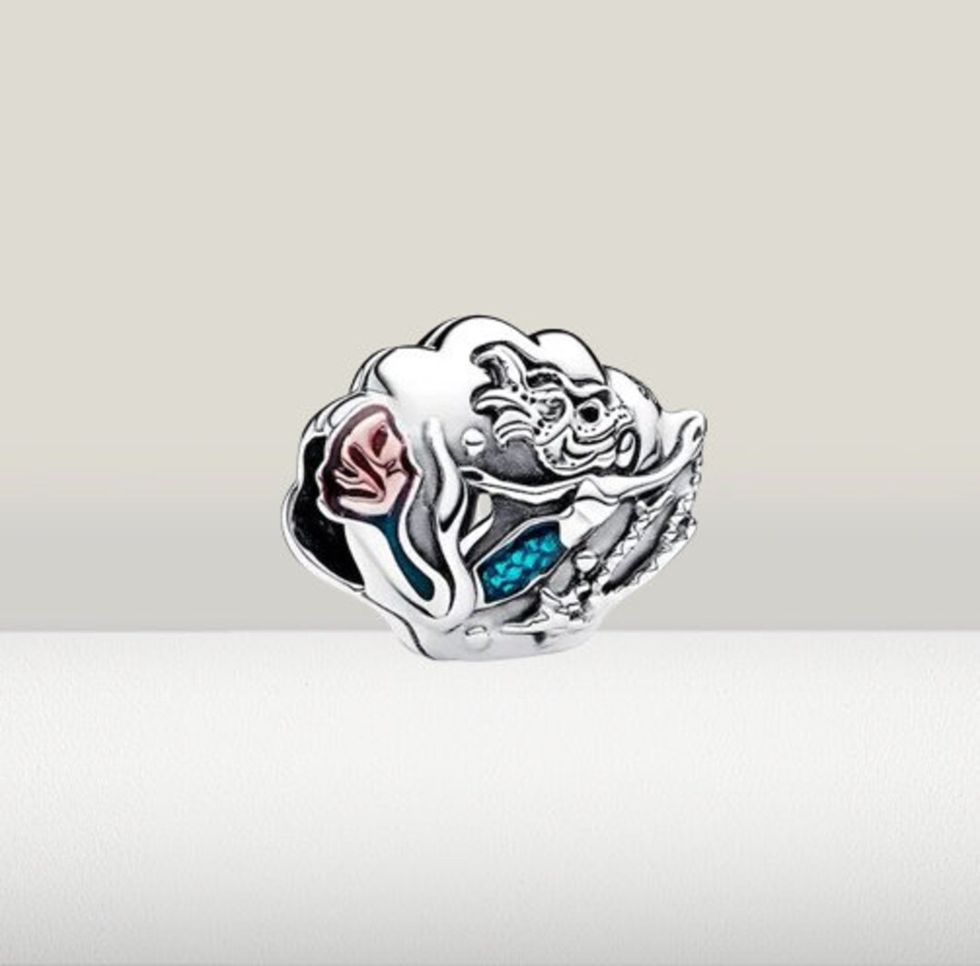 Disney Little Mermaid Seashell Charm Pandora Charm Sterling - Etsy