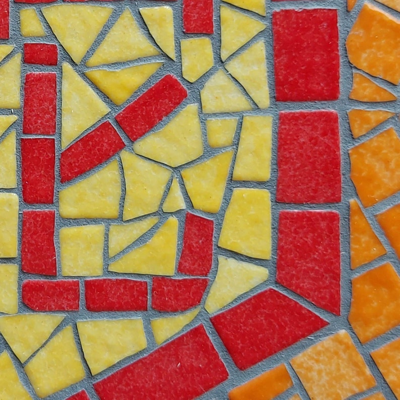 Mosaic Ideogram Sign of the Dragon of the Chinese Zodiac Emaux De ...