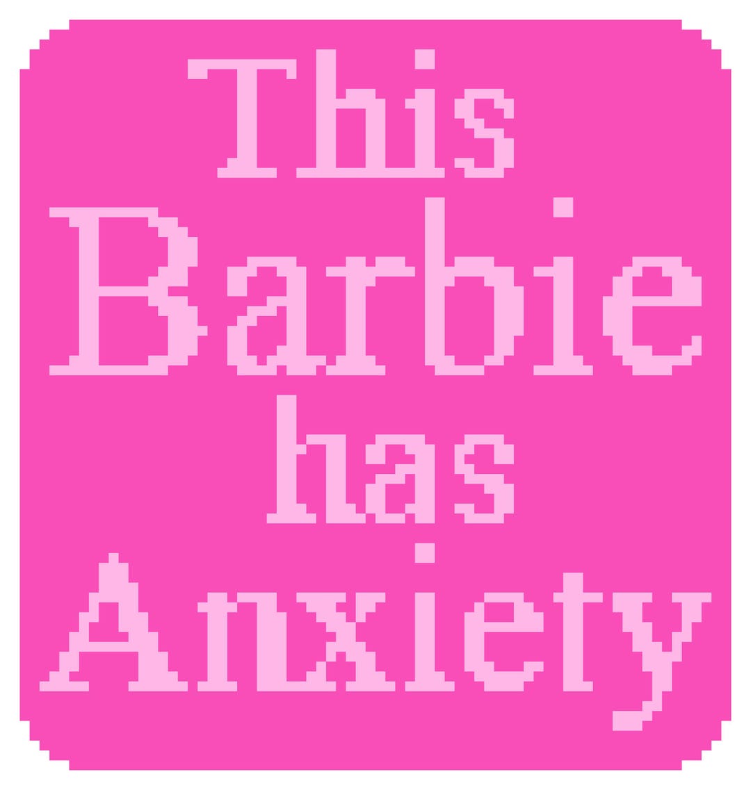 This Barbie Has Anxiety - Crochet Tapestry - Etsy