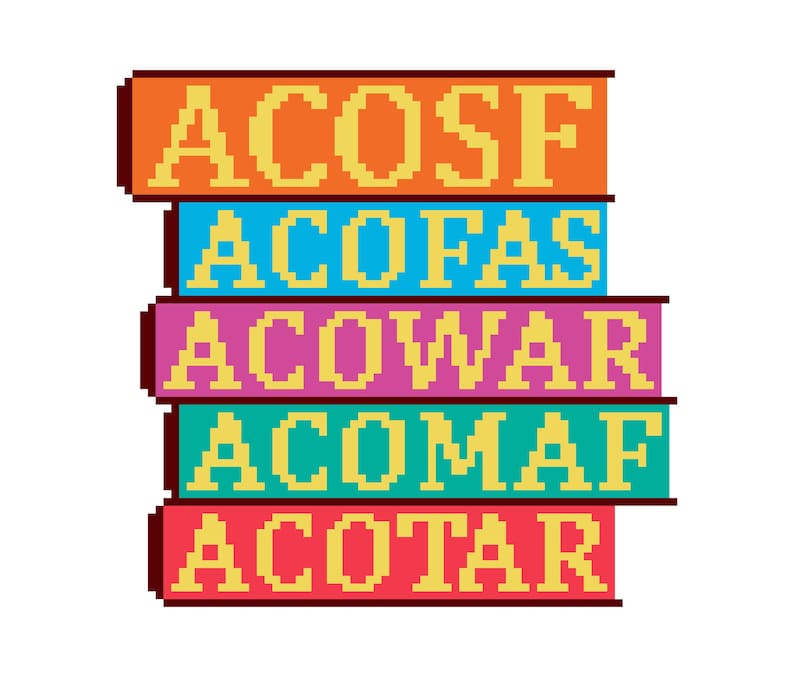 ACOTAR Series Book Stack Tapestry - Etsy