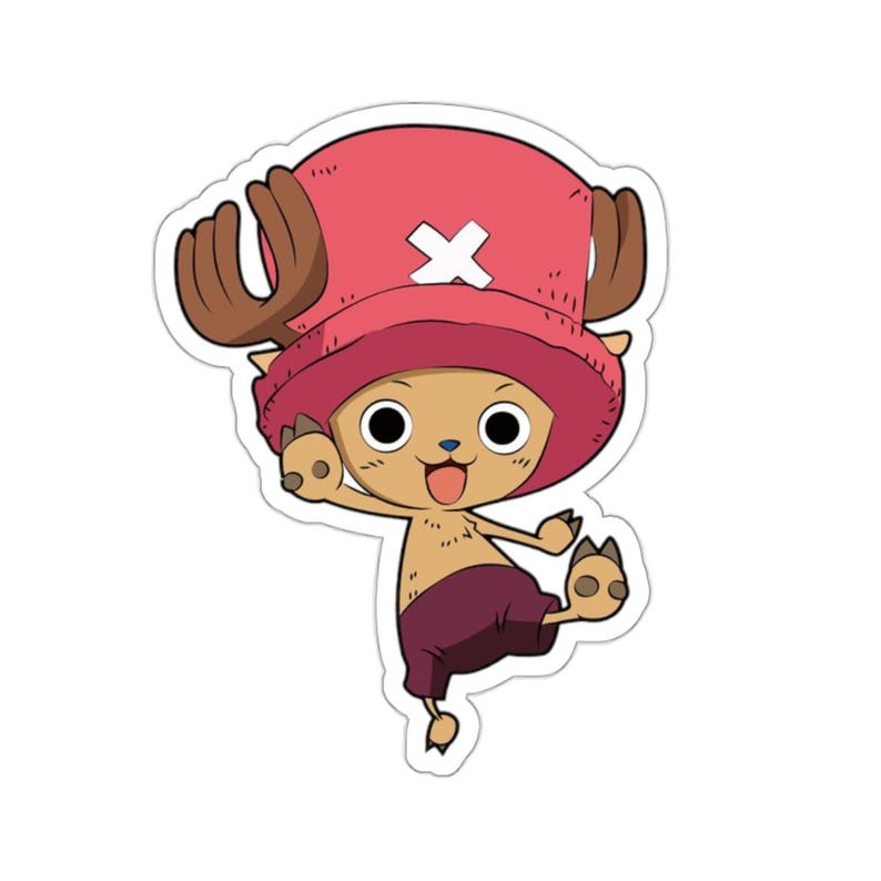 Adorable and Cute Tony Tony Chopper Sticker One Piece Fan Art Available ...