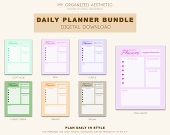 Monthly Planner Printable Pastel Neutral Kawaii Moon - Etsy