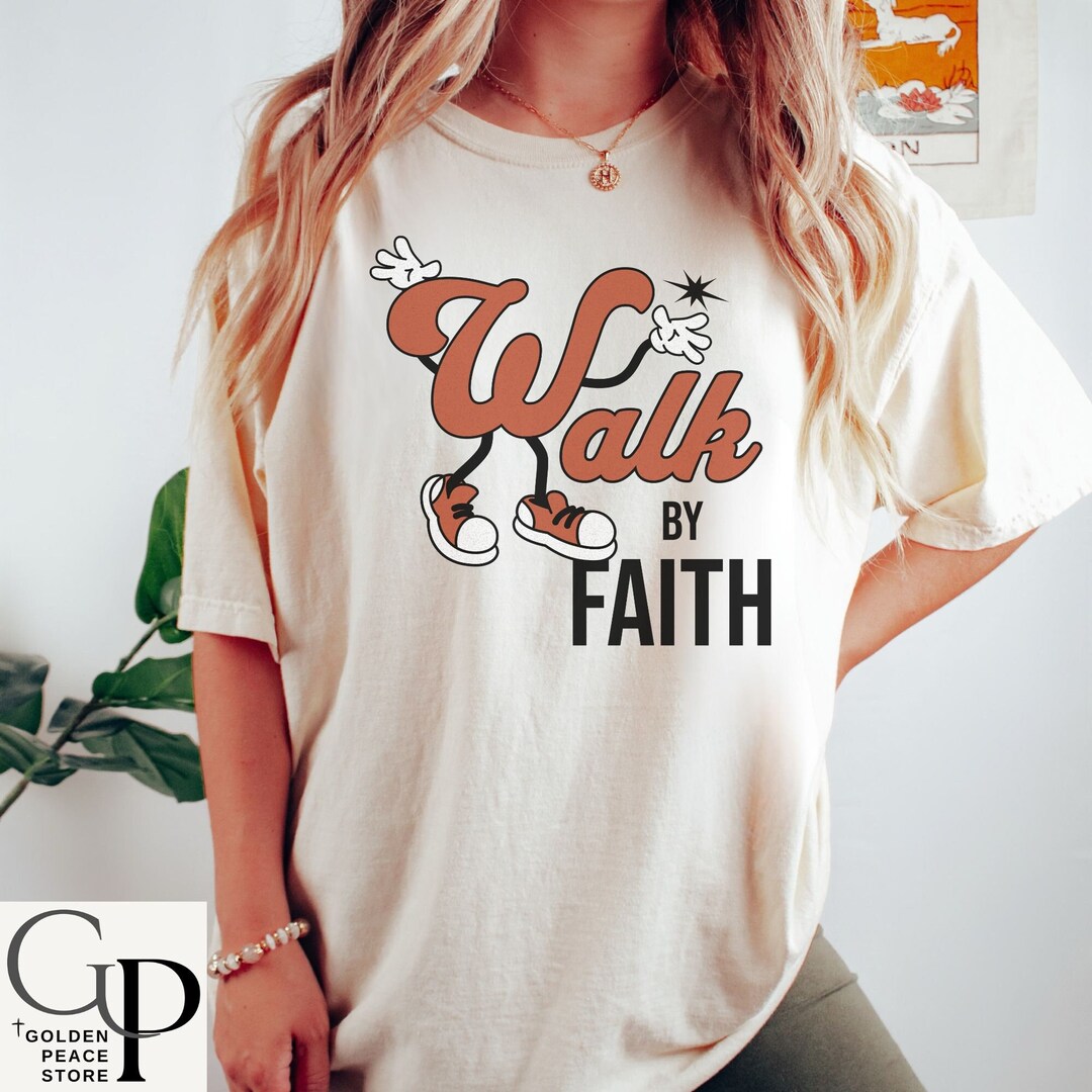 Walk by Faith Shirt Bible Verse Sweatshirt Not Today Satan Christian ...