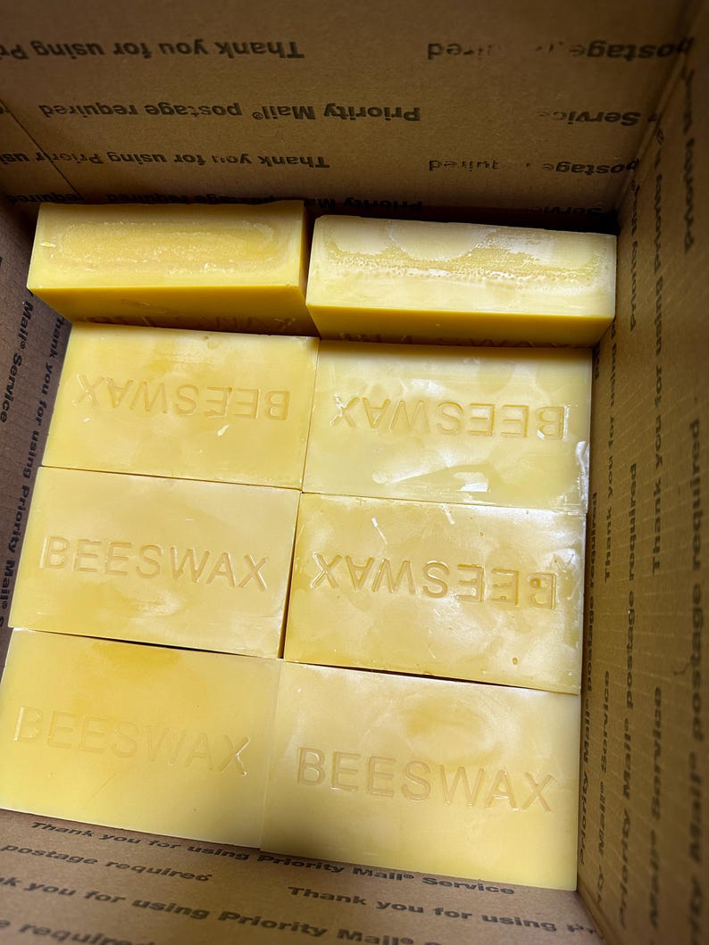 Bulk Beeswax 14 - 1lb Blocks - Etsy
