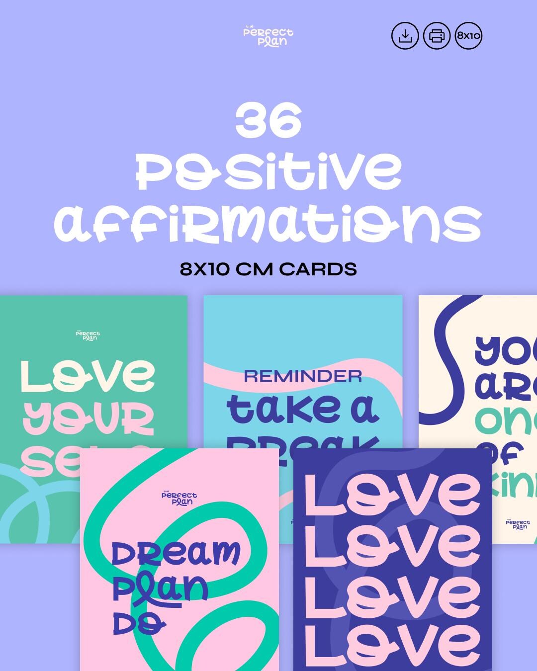 36 Positive Affirmation Cards | Daily Motivation & Inspiration ...