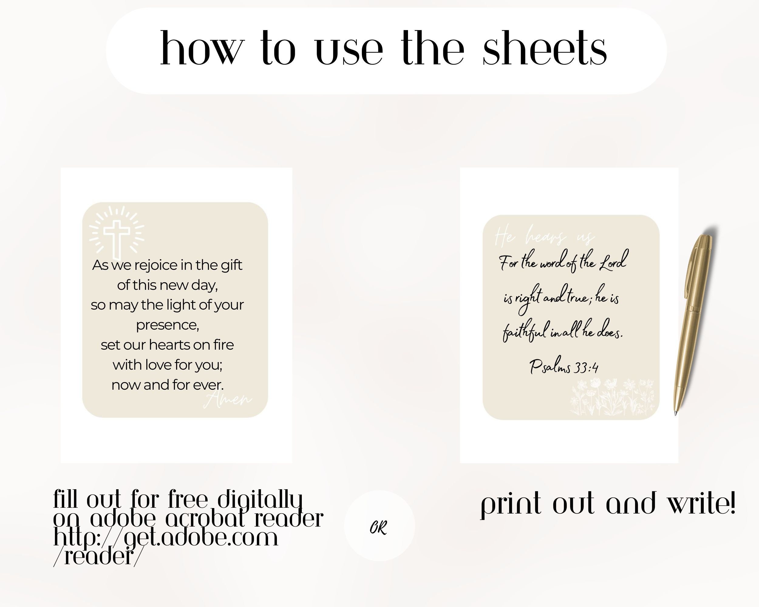 Blank Scripture Cards. Printable Bible Journaling Notecards. Christian ...