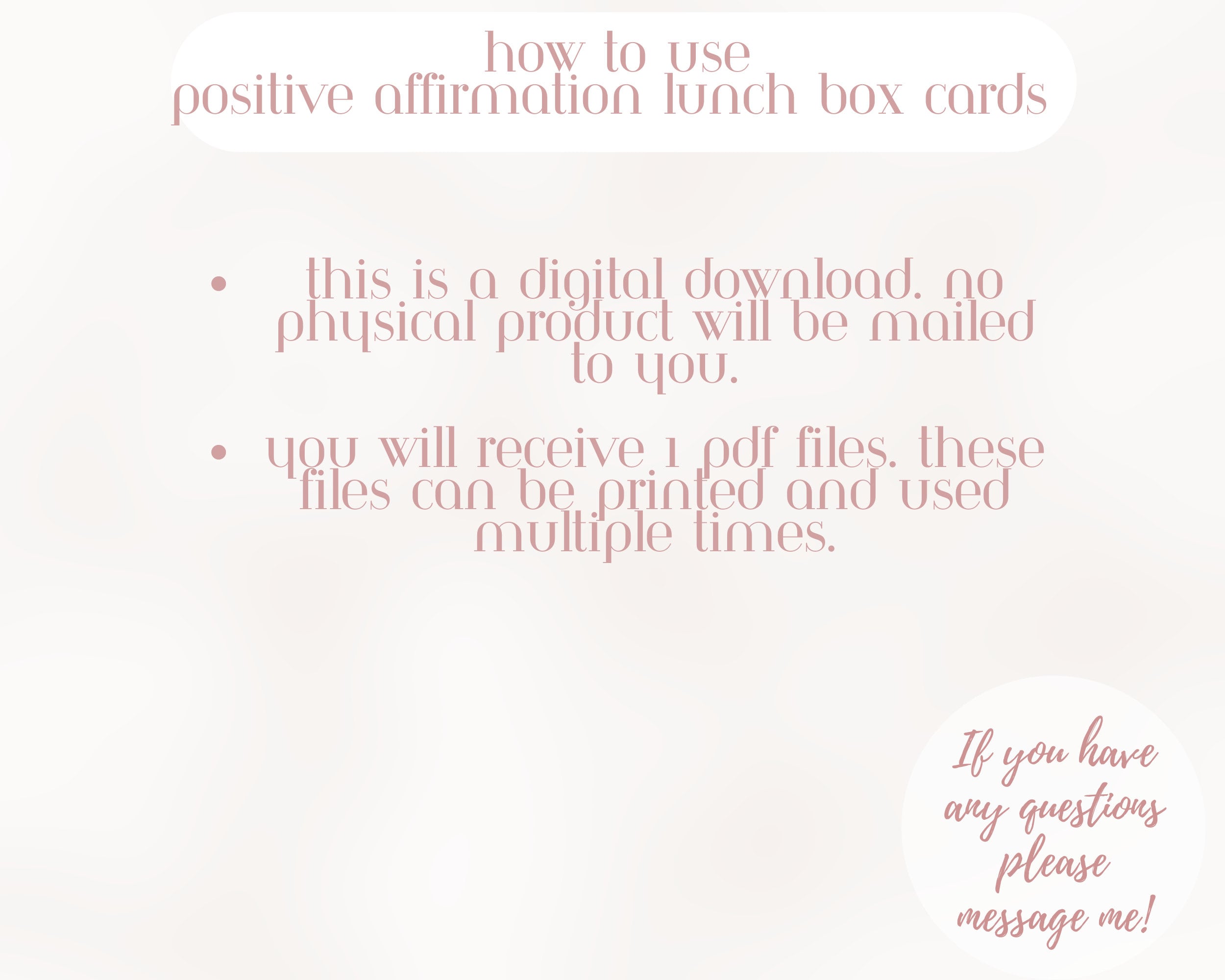 Lunch Box Notes . Printable Positive Affirmation Cards for Kids . Back ...
