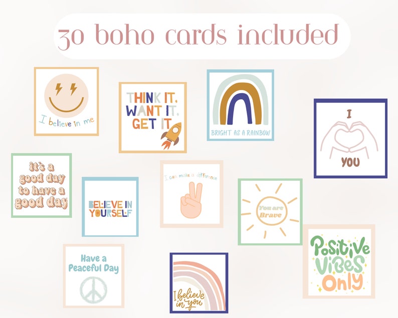 Lunch Box Notes . Printable Positive Affirmation Cards for Kids . Back ...