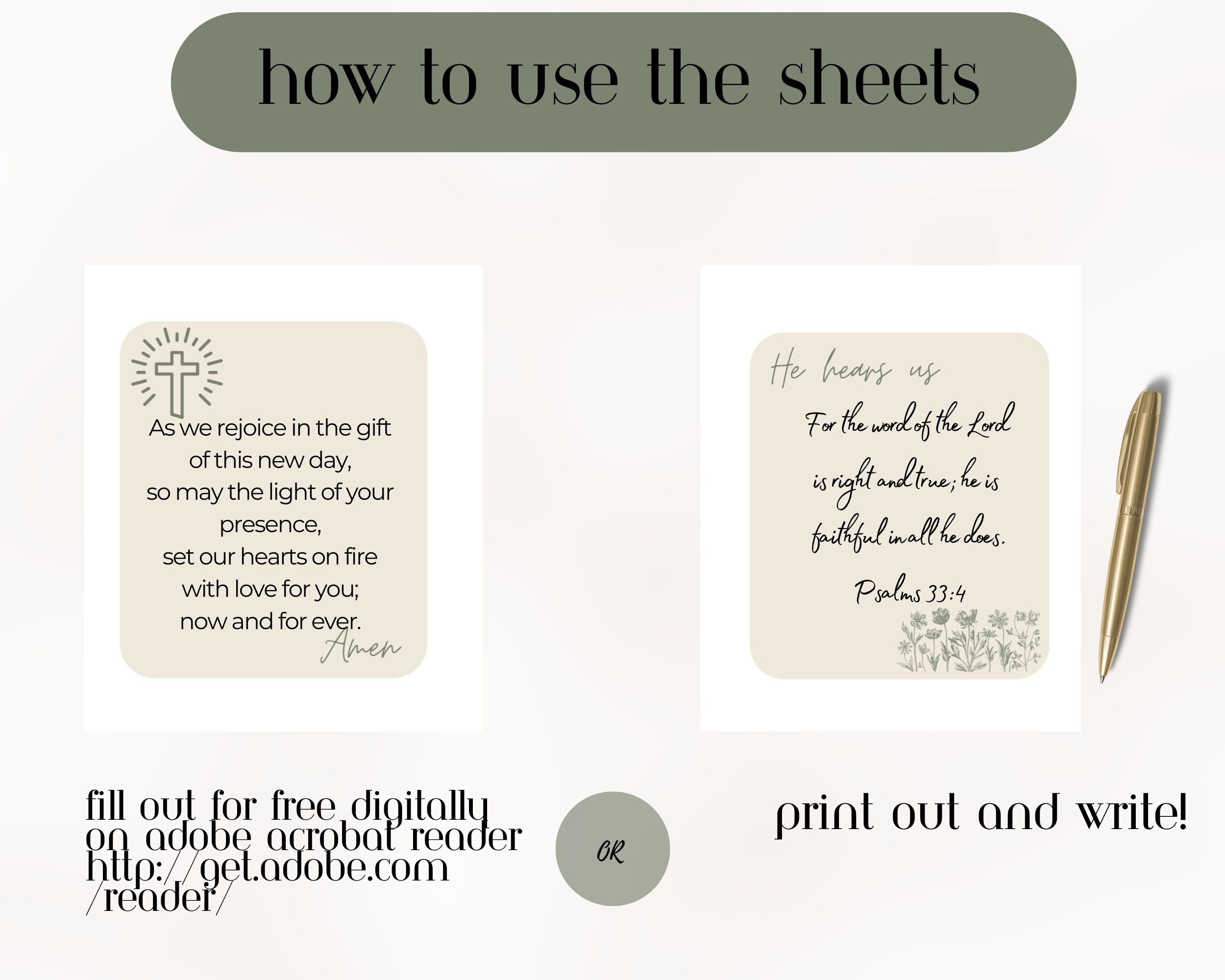 Blank Scripture Cards. Printable Bible Journaling Notecards. Christian ...