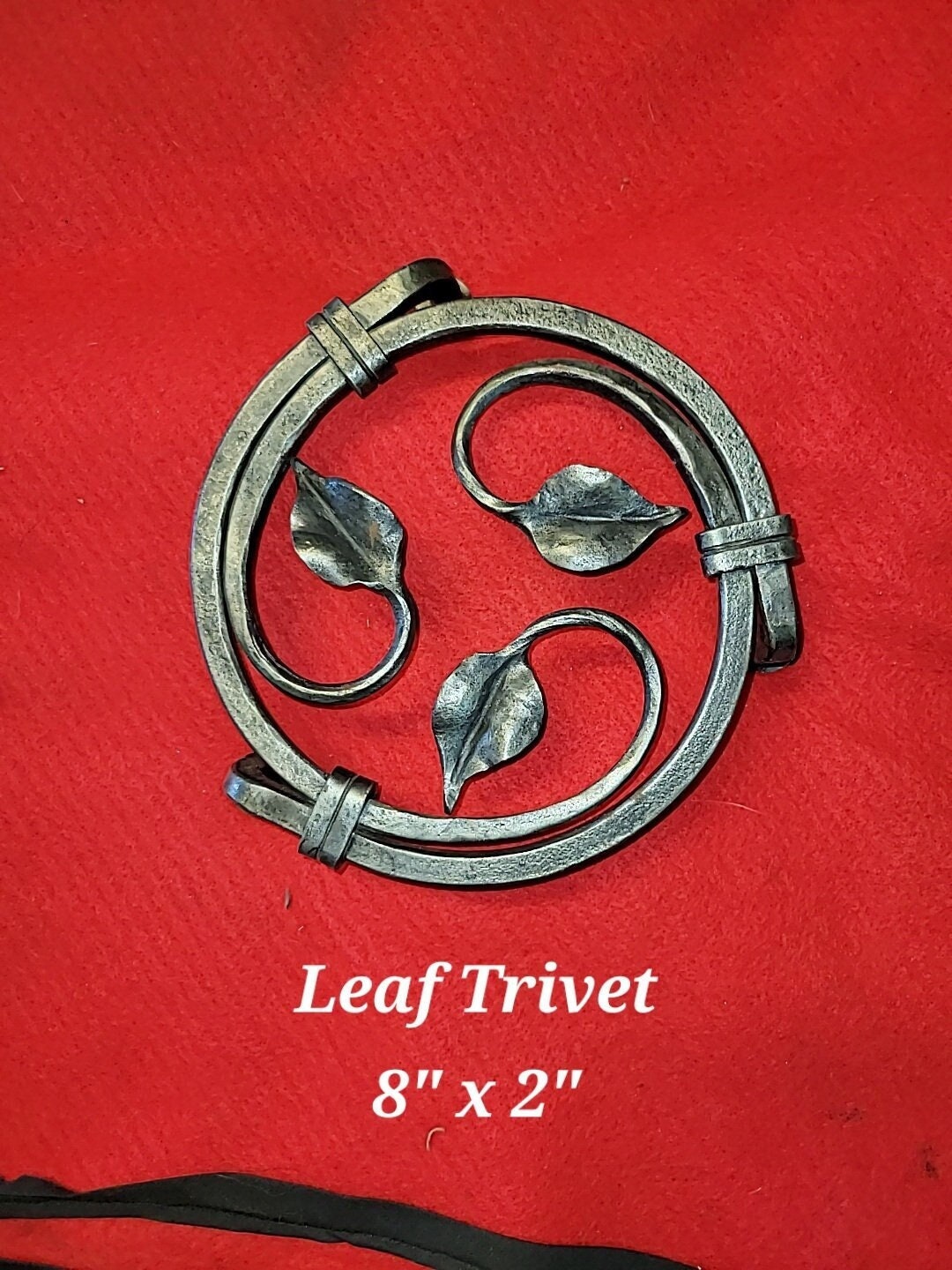 Forged Iron Leaf Trivet - Etsy