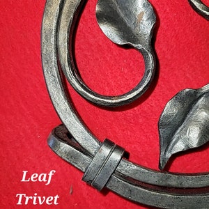 Forged Iron Leaf Trivet - Etsy