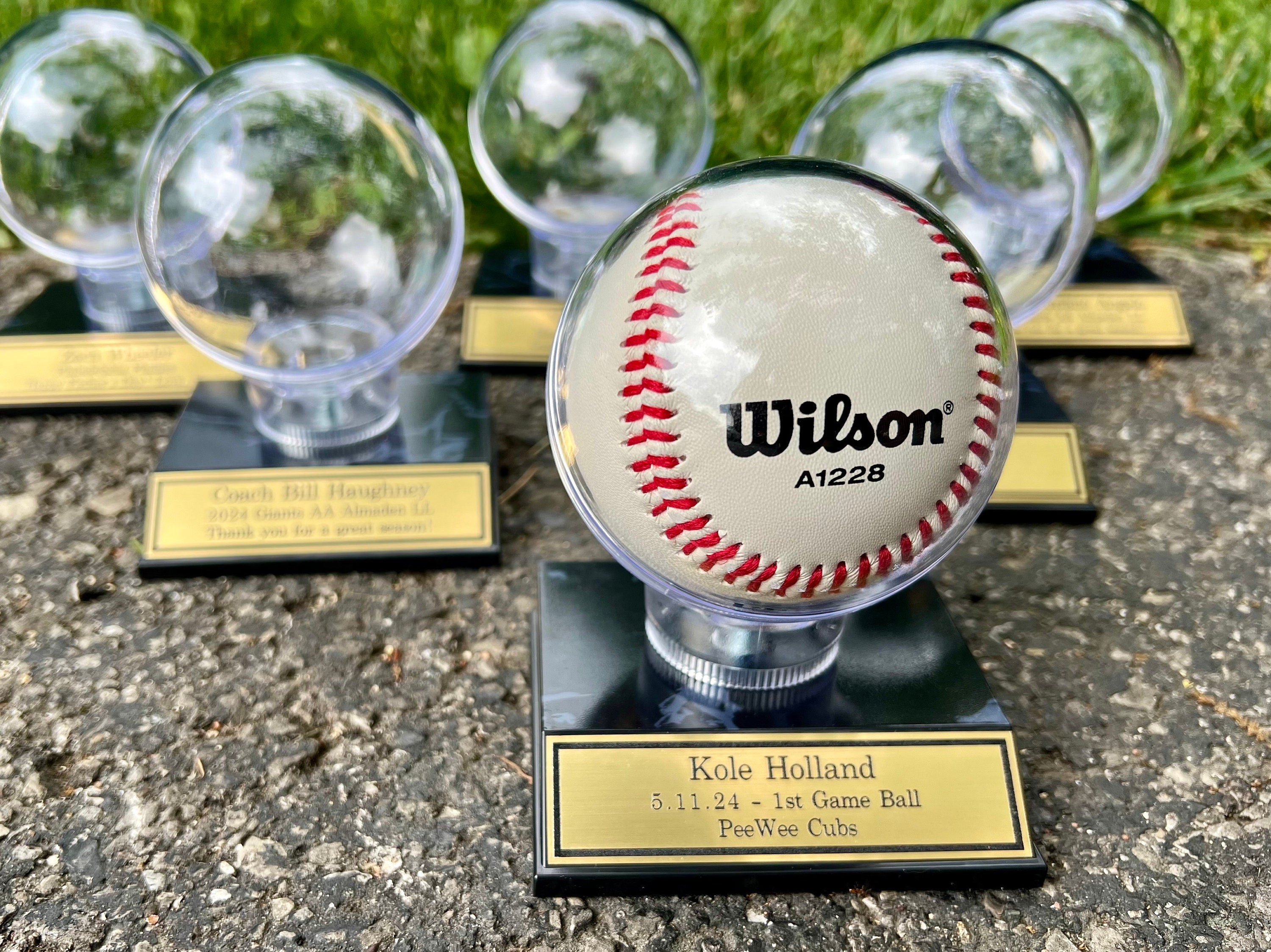 Baseball Display Stand, Game Ball Display, Little League, T-ball ...
