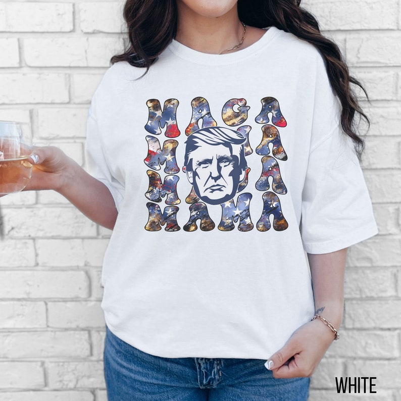 Maga Mama T-shirt, Comfort Colors Patriotic Leopard Trump Mom Shirt ...