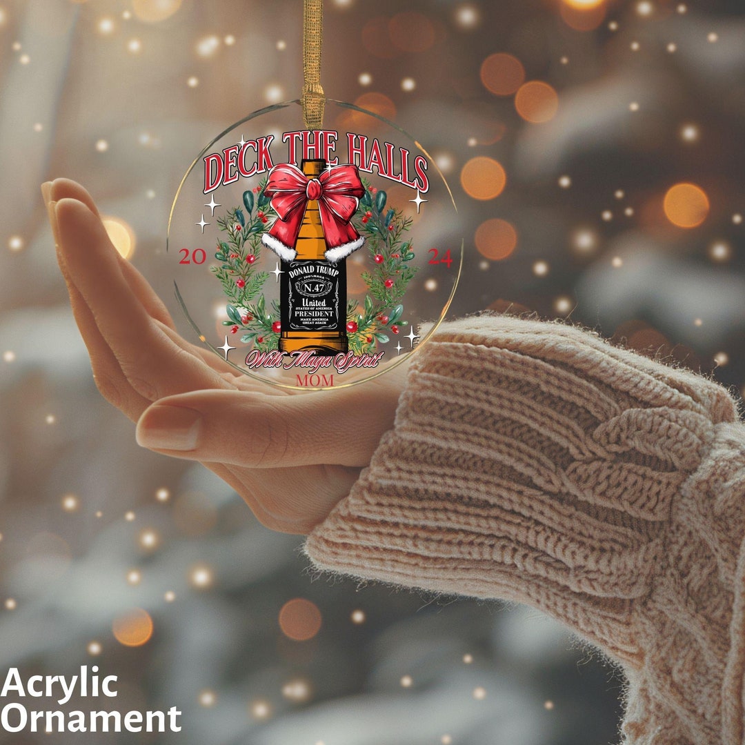 Personalized Christmas Trump Ornament, Conservative Voter Political ...