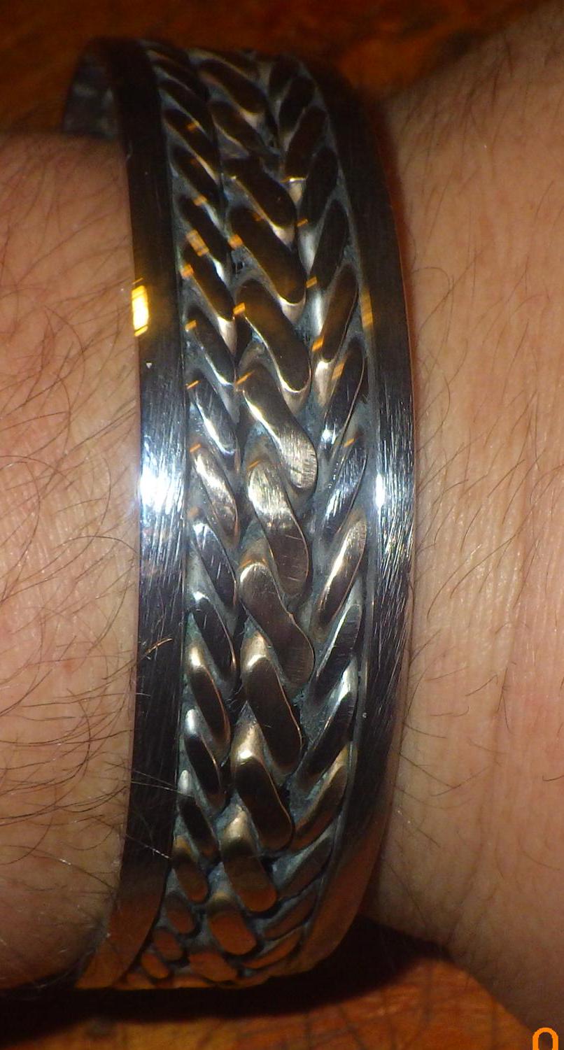 Twisted Welding Wire Cuff Bracelet - Bronze Center - Etsy