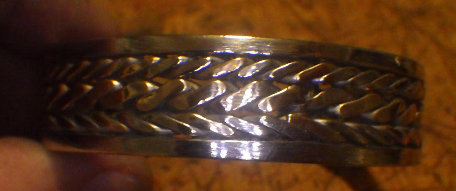 Twisted Welding Wire Cuff Bracelet - Bronze Center - Etsy
