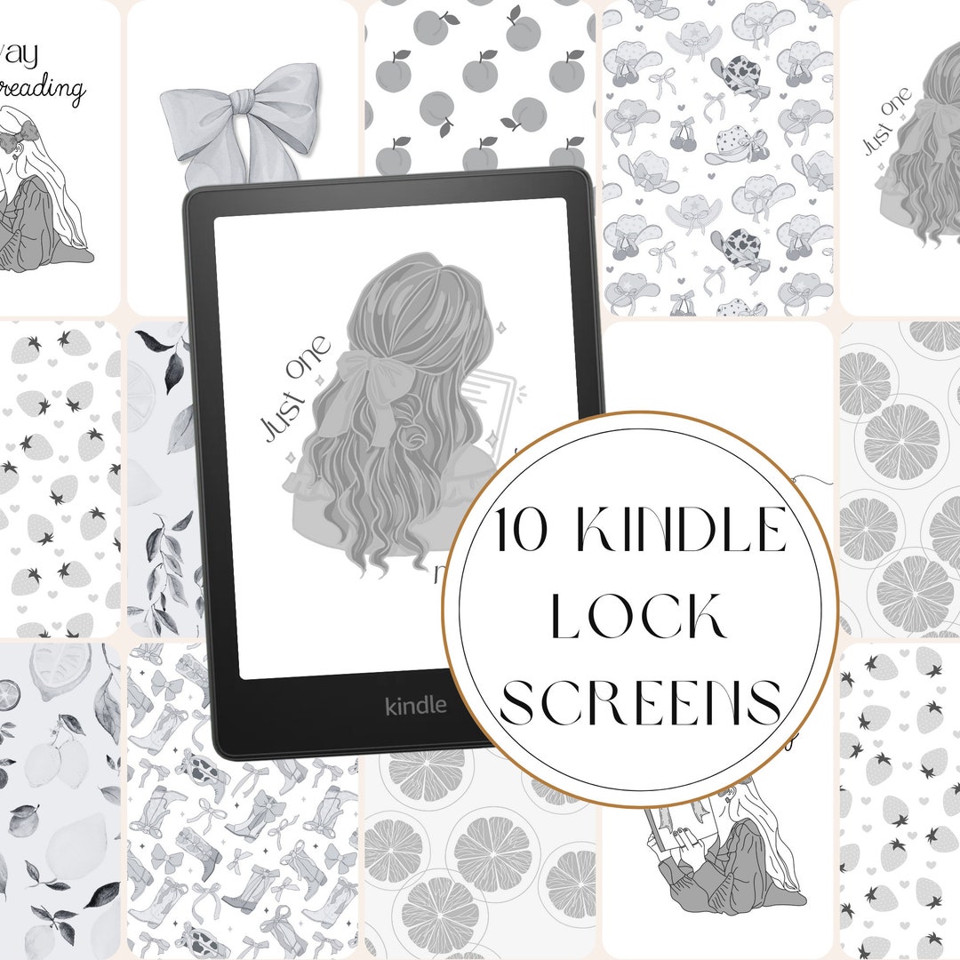 10 Ready-made EPUB Kindle Lock Screens DIGITAL DOWNLOAD Lock Screen ...