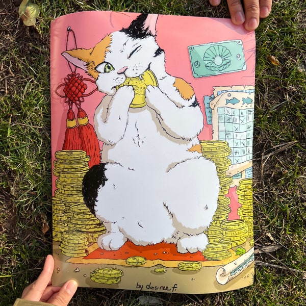 Money Cat Art Print - Etsy