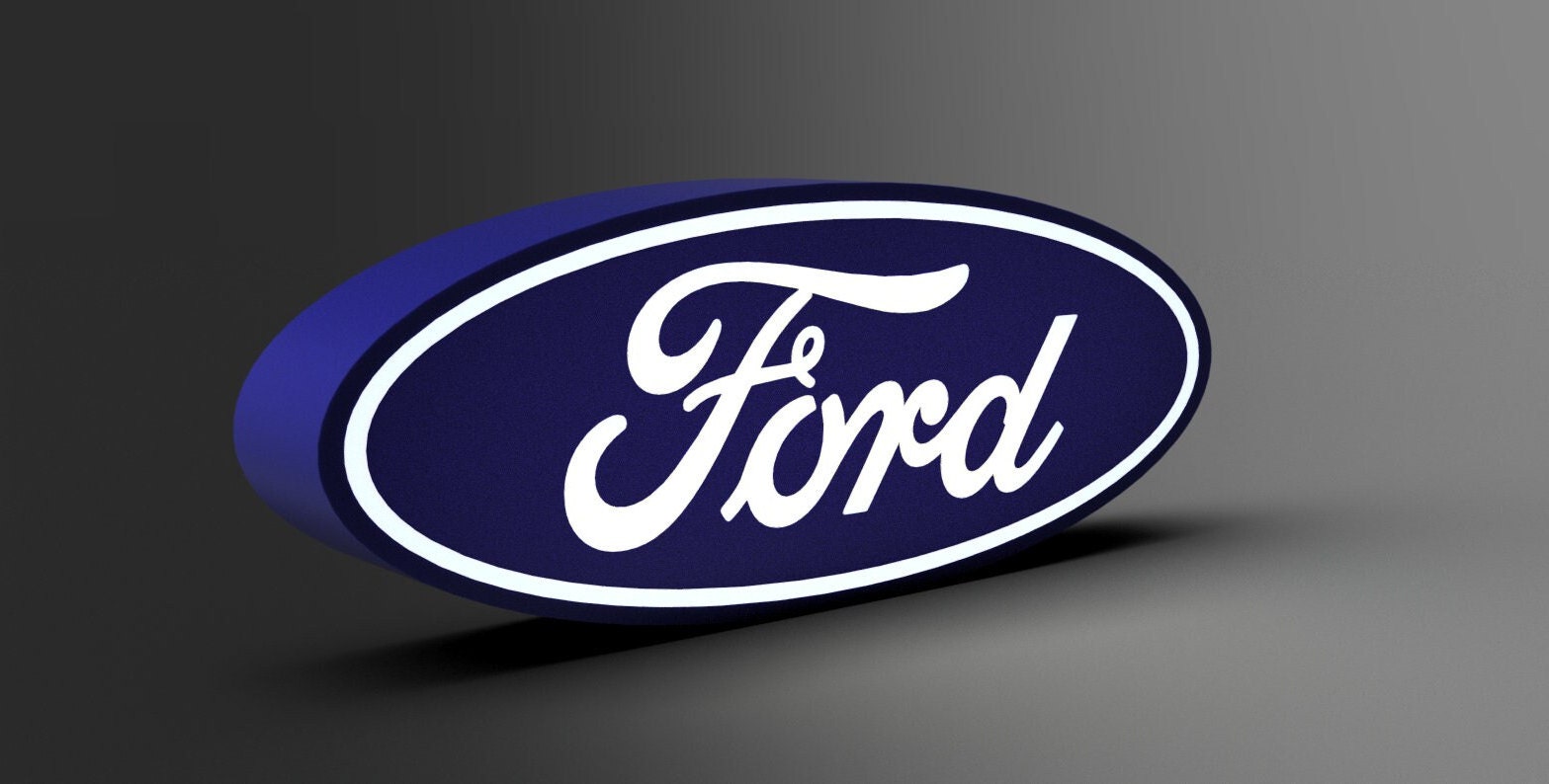 Ford Emblem LED 3D Printed Light Box Automotive Decor Car Van Truck - Etsy