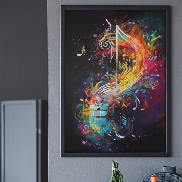 Music Note Wall Art - Etsy