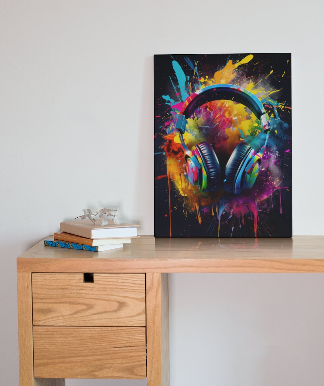 Headphone Print, Music Wall Art Print, Earphones Poster, DJ Gift ...