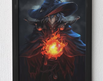 Black Mage Digital Art - Etsy