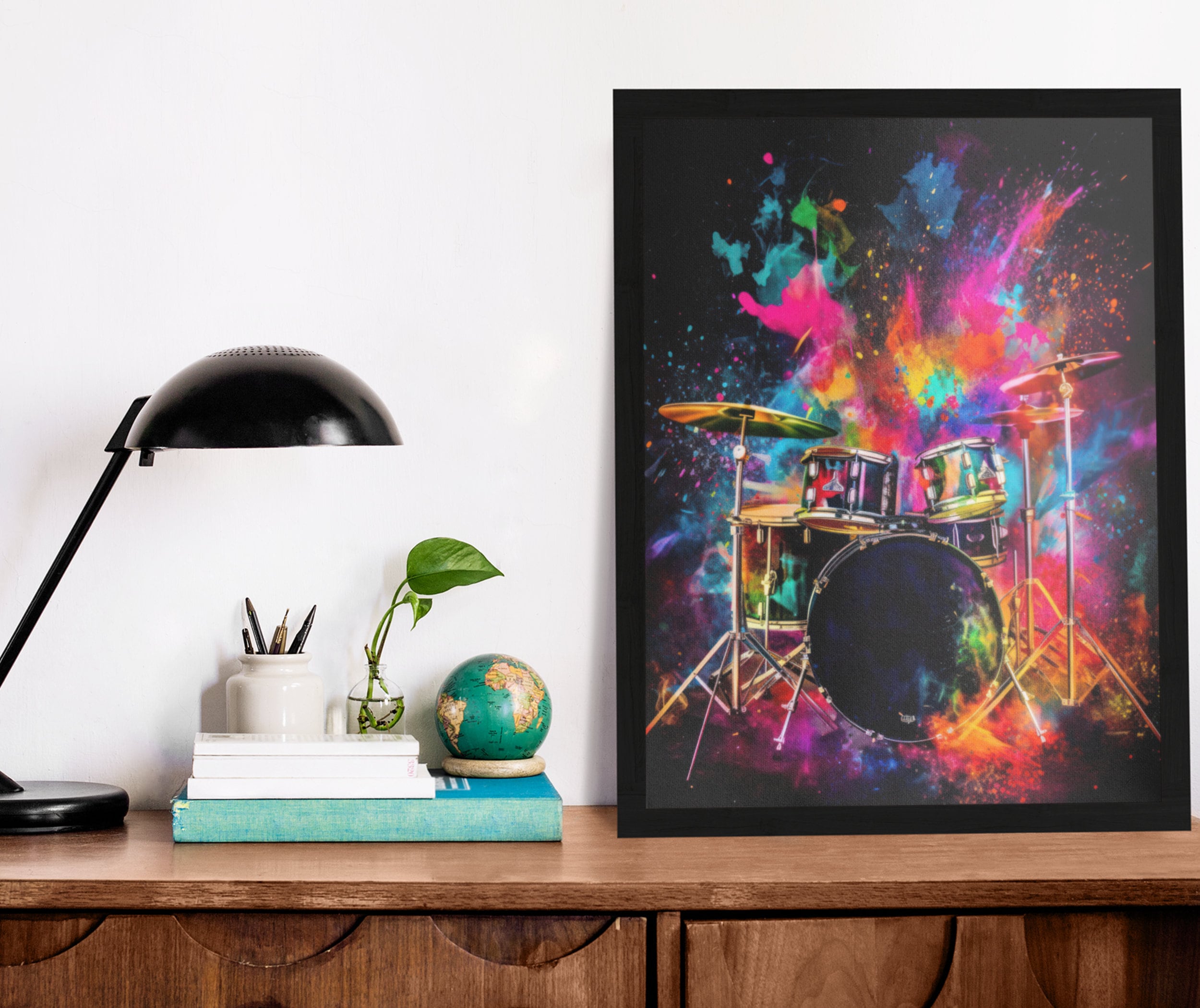 Drumset Art, Wall Print, Printable Art, Digital Download, Music ...