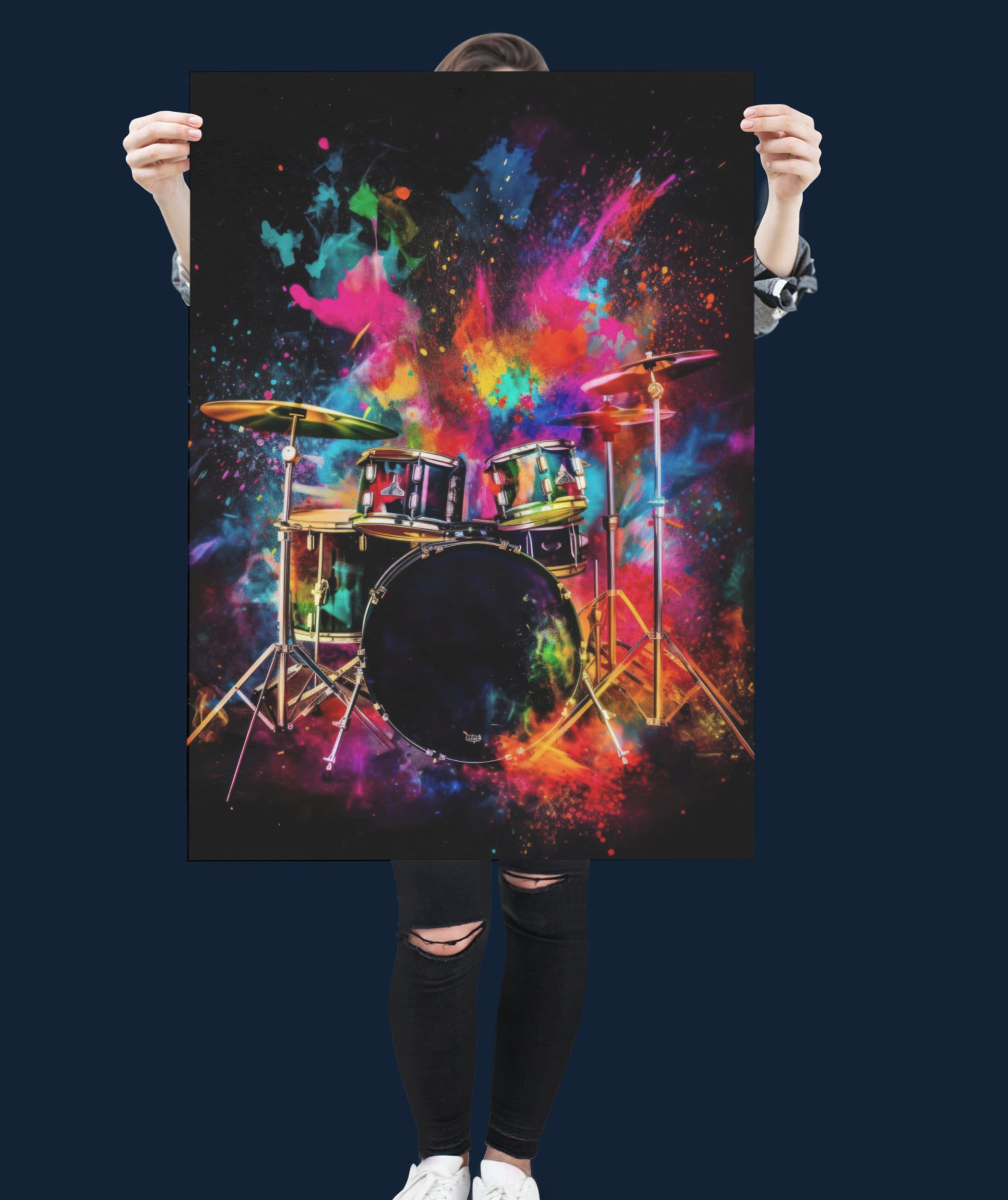 Drumset Art, Wall Print, Printable Art, Digital Download, Music ...