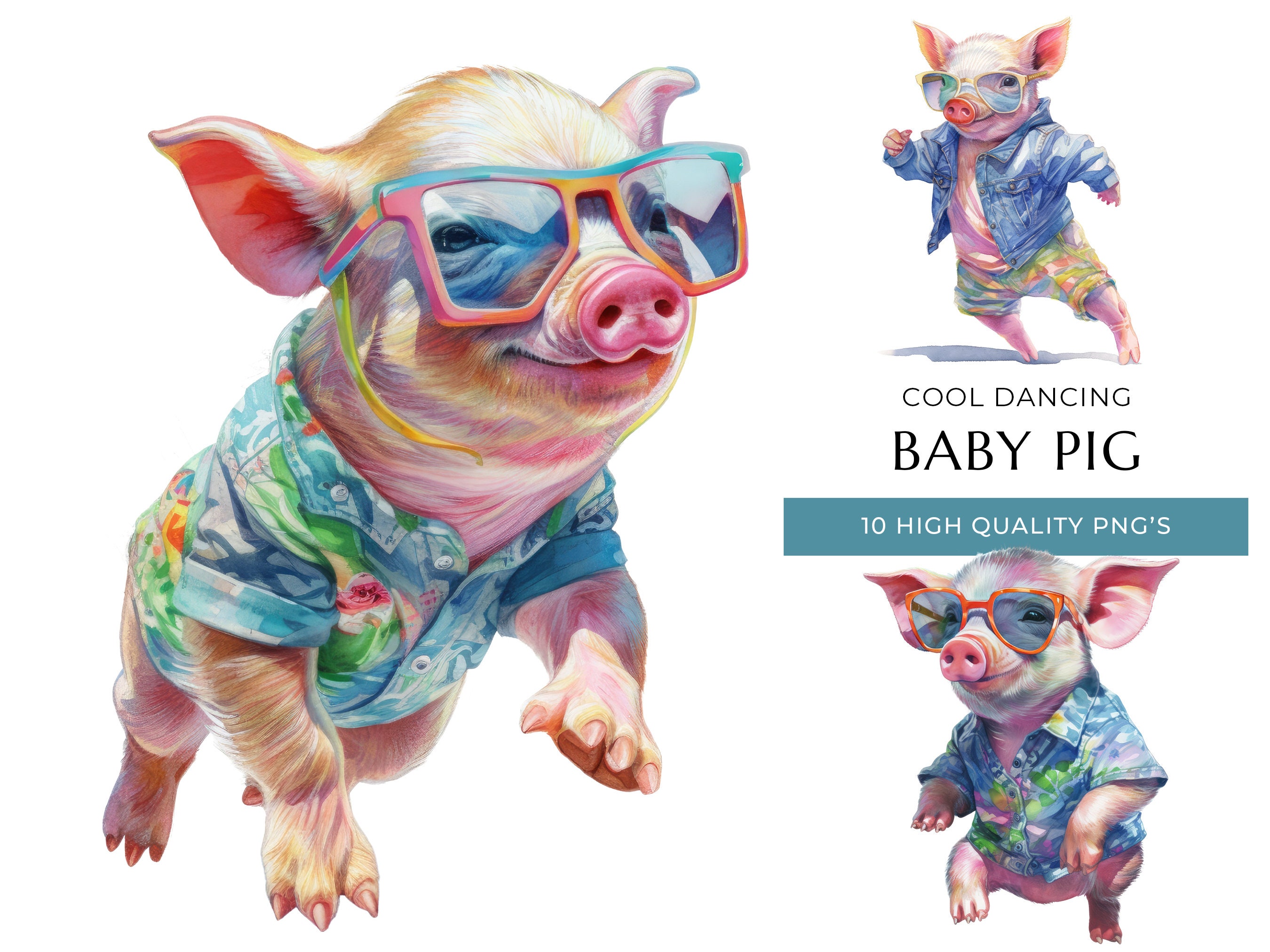 Dancing Pig Clipart