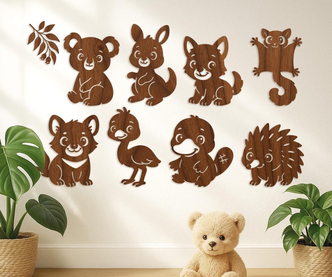Australian Animals SVG Bundle: Laser Cut Aussie Clipart (digital ...