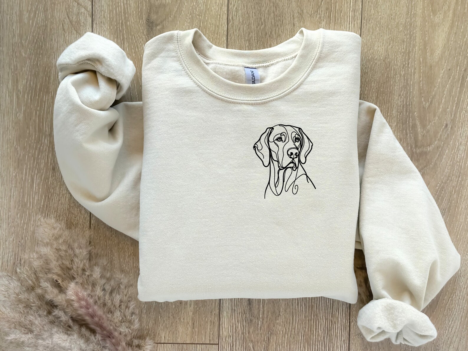 Weimaraner Line Art: Minimalist Dog SVG Clipart Bundle (digital ...