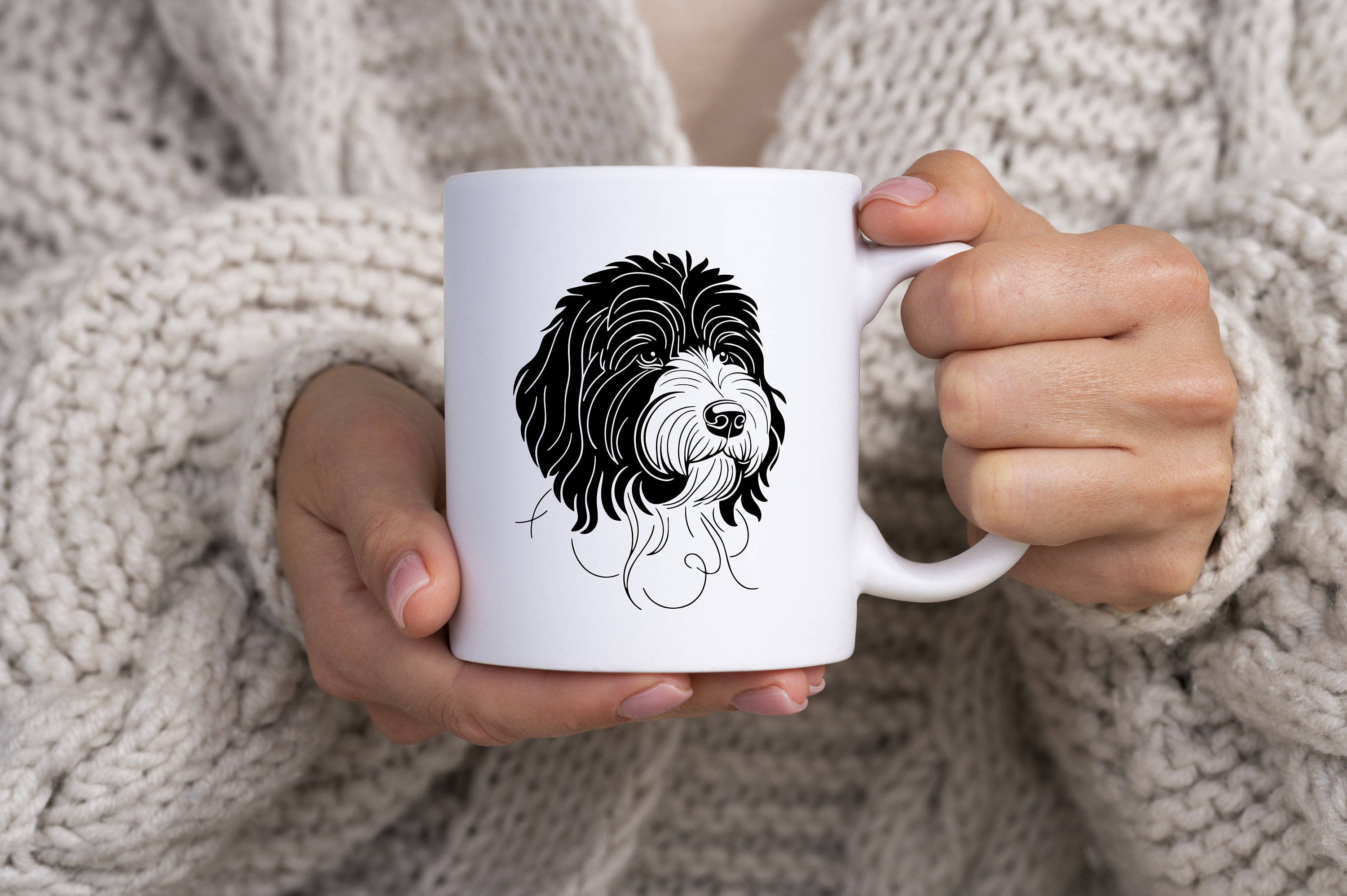 Barbet Dog Line Art: Minimalist SVG PNG Clipart Bundle (digital ...