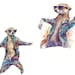 Dancing Meerkat Clipart: Funny Watercolor Animal Pngs (digital Download ...
