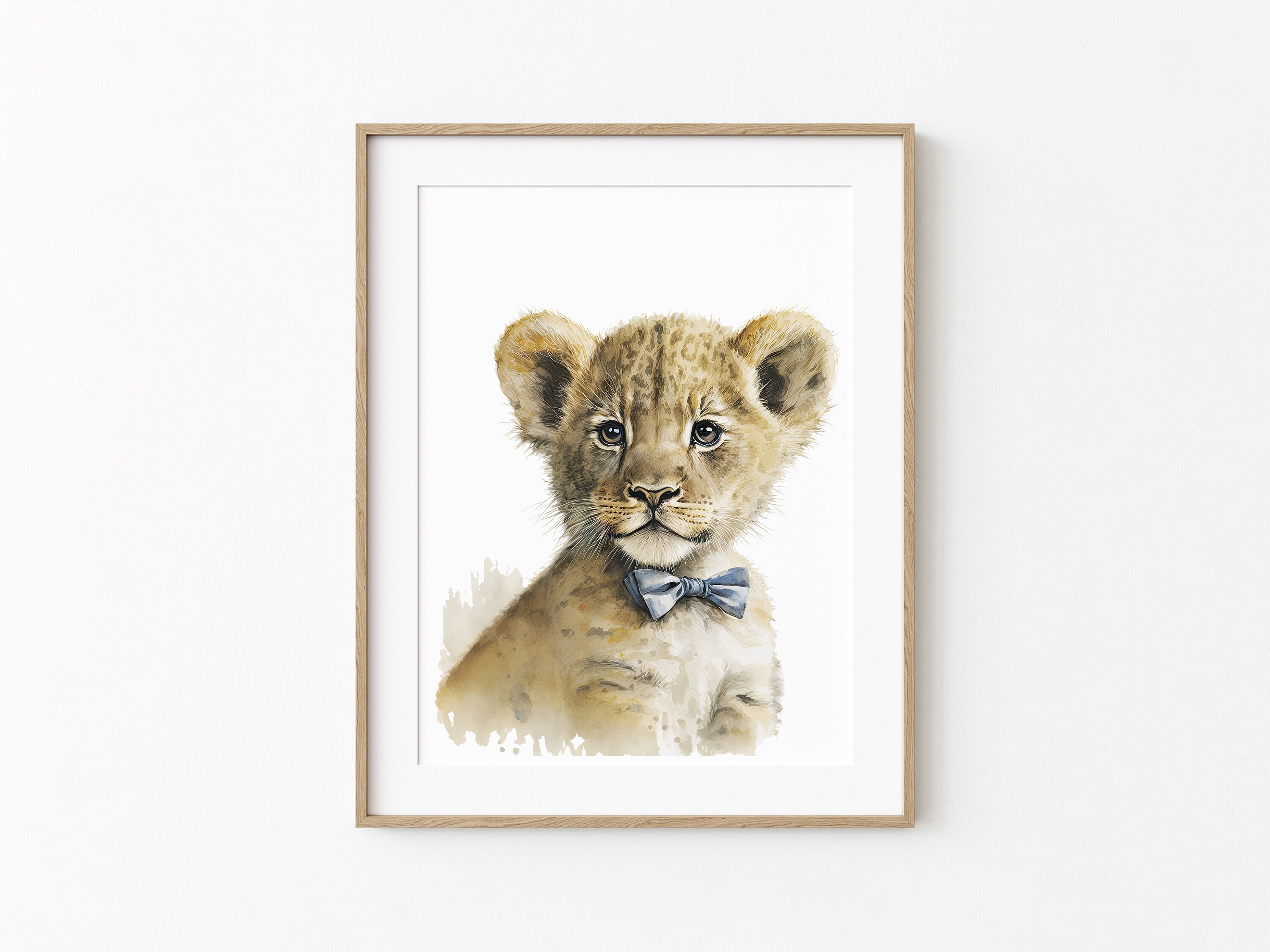Baby Lion Watercolor Clipart: Safari Nursery Art (digital Download) - Etsy
