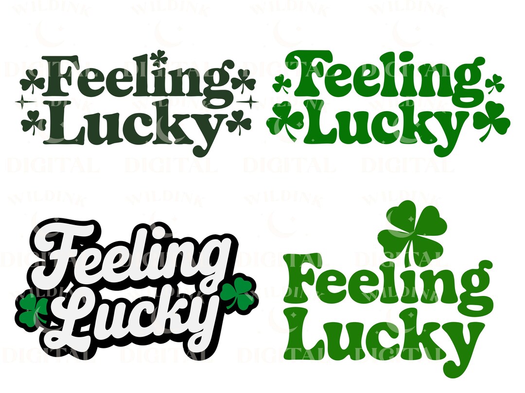 Feeling Lucky St Patrick's Day SVG: Funny Irish Quotes (digital ...