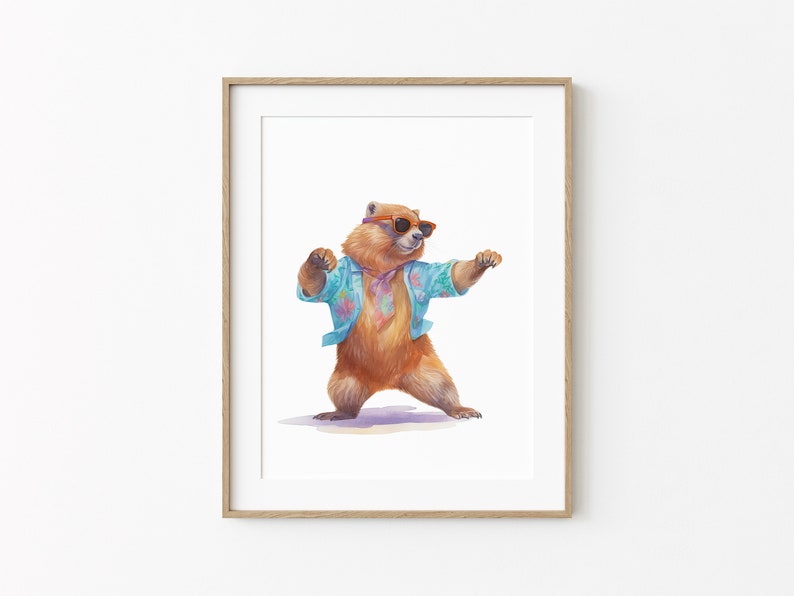 Cool Dancing Beaver Clipart 18 High Quality Pngs Funny - Etsy