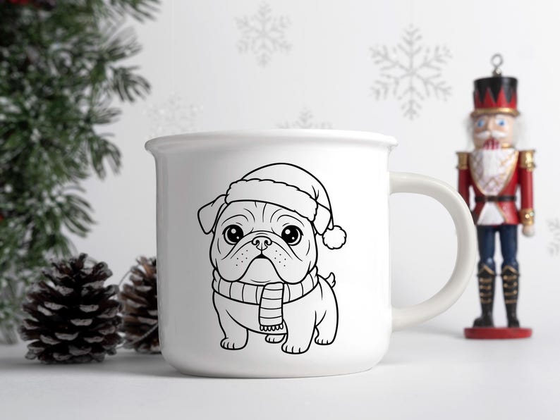 Christmas Dog SVG Bundle: 160 Breeds, Kawaii Puppy Art (digital ...
