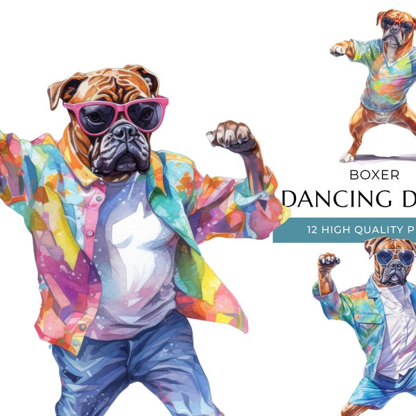 Funny Boxer Dogs Png - Etsy