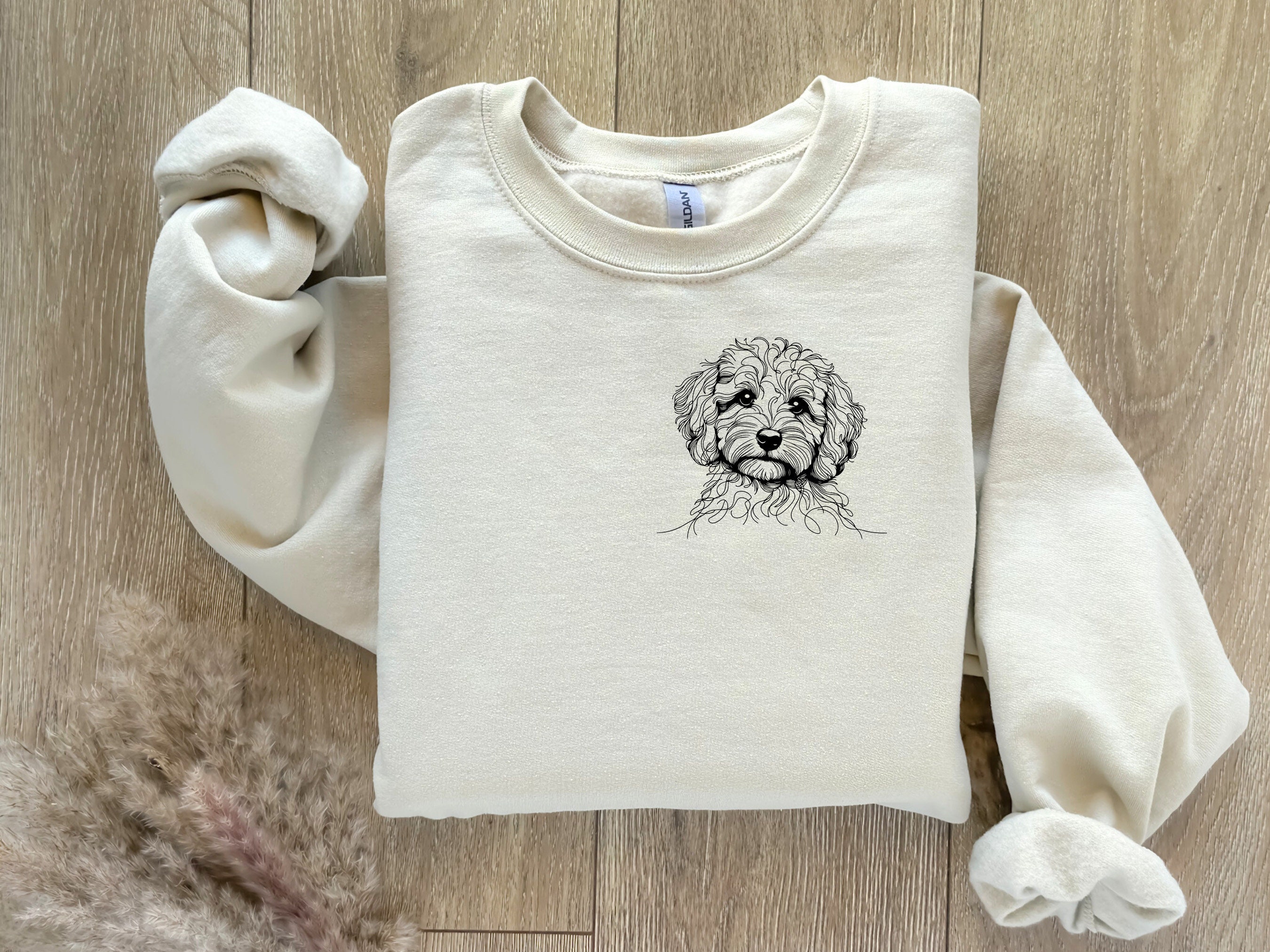 Cockapoo Line Art Clipart Bundle: Minimalist Dog Vector (digital ...