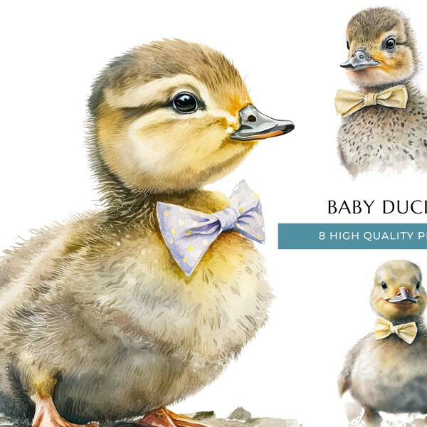Rubber Duck With Bow Watercolor - Etsy