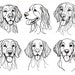 Irish Setter Line Art: Minimalist Dog SVG PNG Clipart (digital Download ...