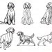 Irish Setter Line Art: Minimalist Dog SVG PNG Clipart (digital Download ...