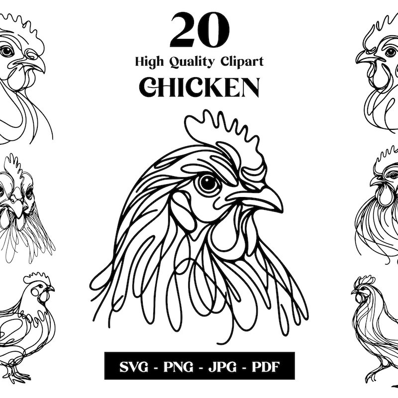 Whimsical Chicken Artwork - Etsy UK