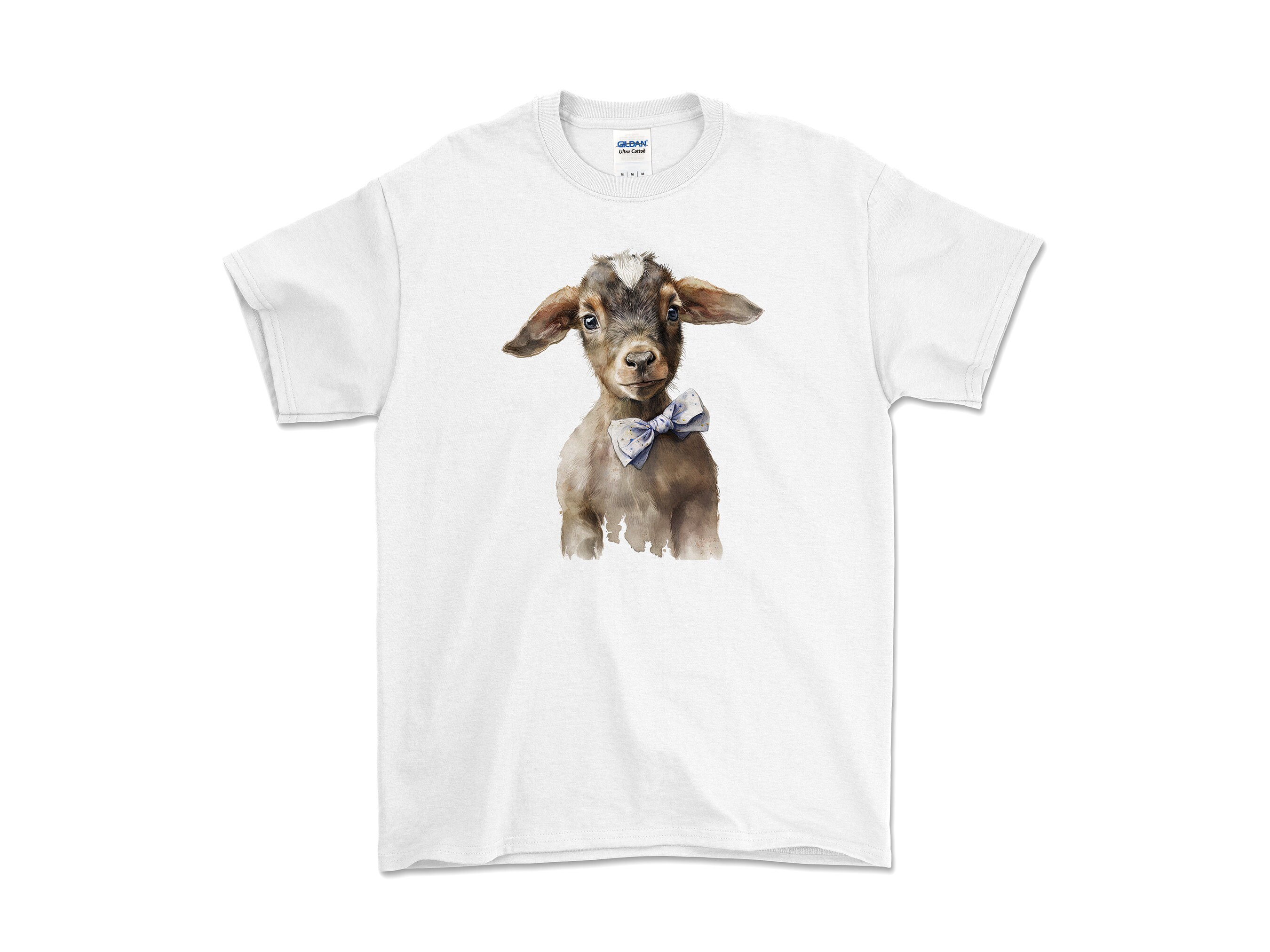 Baby Goat With Bow Tie Watercolor Clipart of 9 Pngs Farm - Etsy