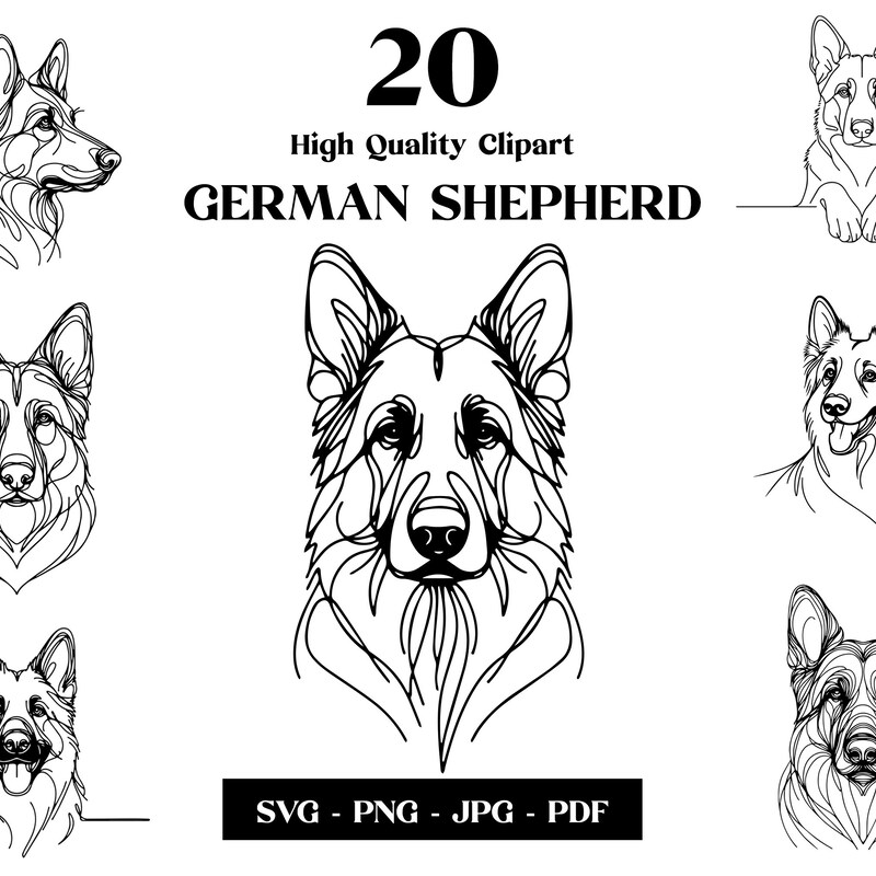 Jpeg German Shepherd - Etsy