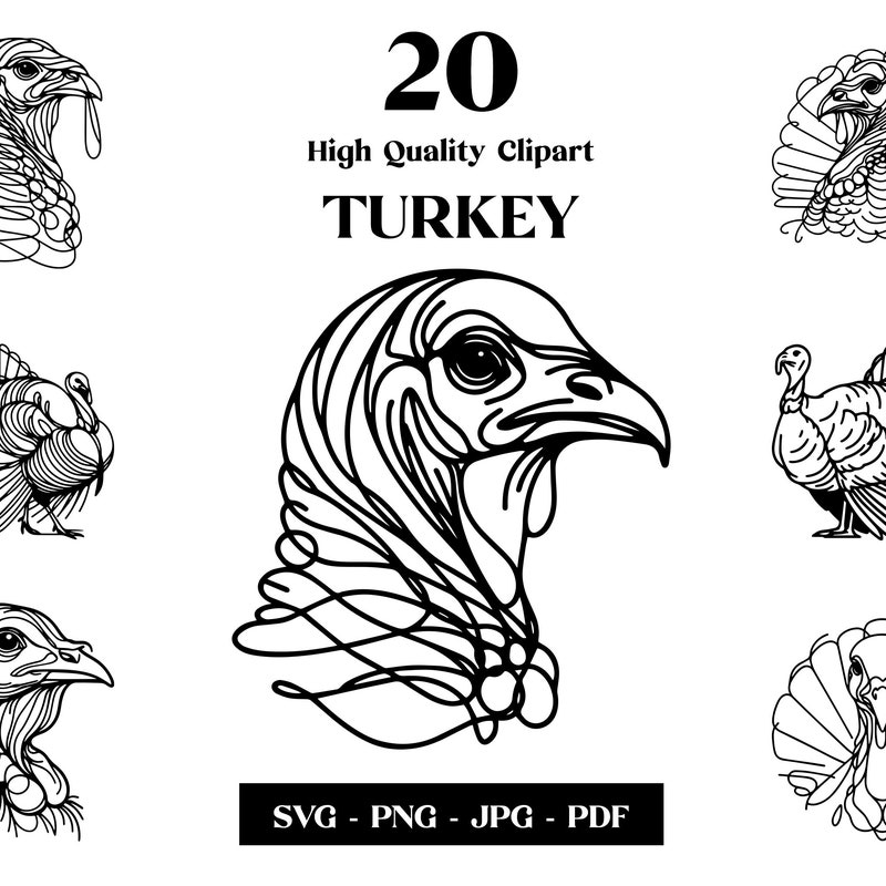 Turkey Svg - Etsy