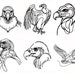 Condor Line Art SVG Clipart: Minimalist Tattoo Design (digital Download ...