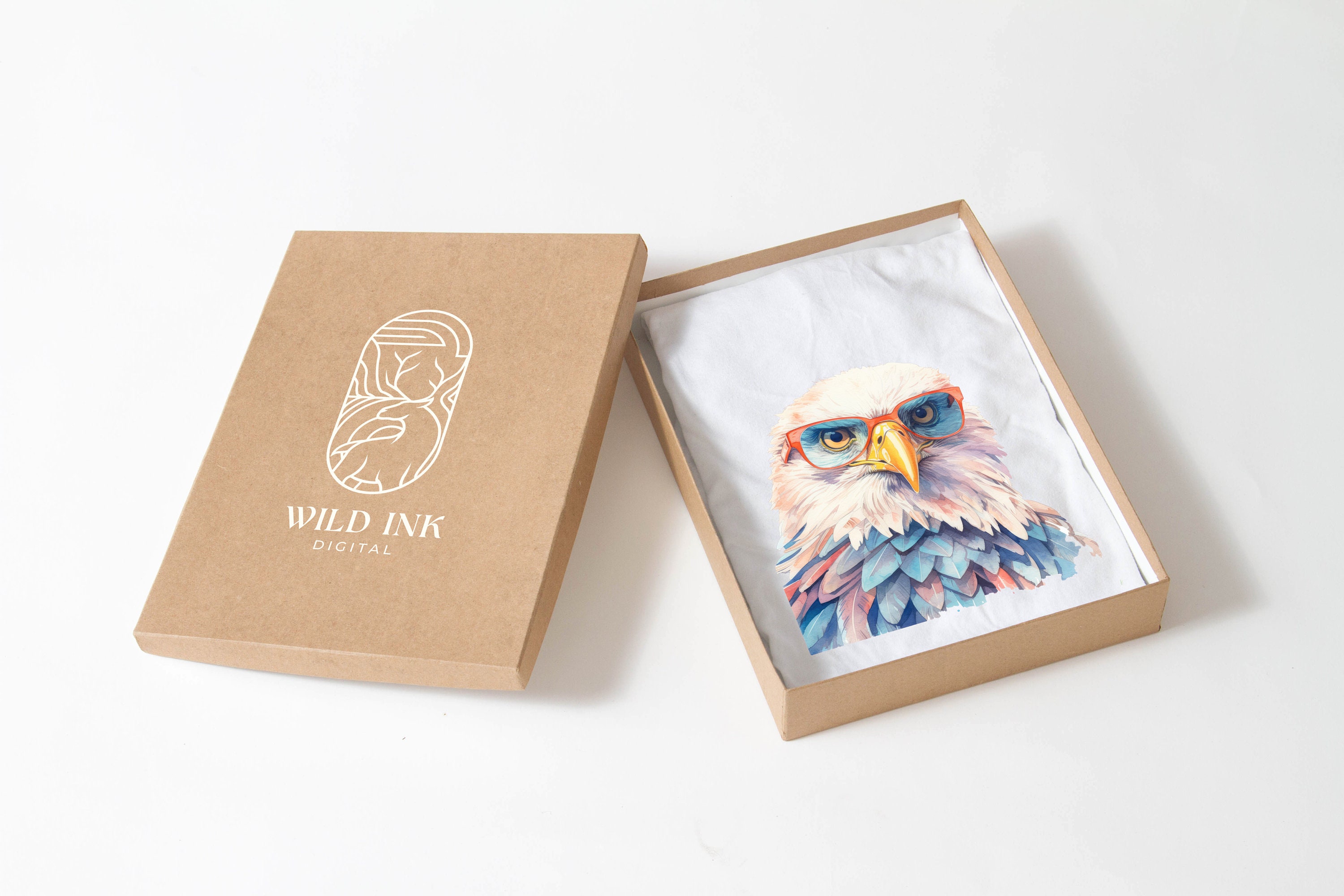 Watercolor Eagle Clipart With Sunglasses 12 High-quality PNG - Etsy