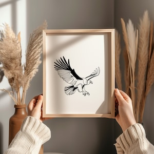 Condor SVG Clipart, Minimalist Line Art, Logo Animal Vector, Modern Art ...